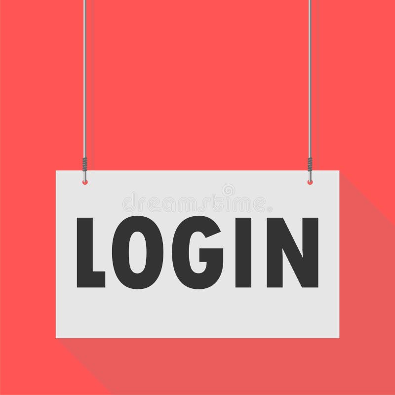 Sign in, Login Page, Vector Template Design Stock Vector - Illustration ...