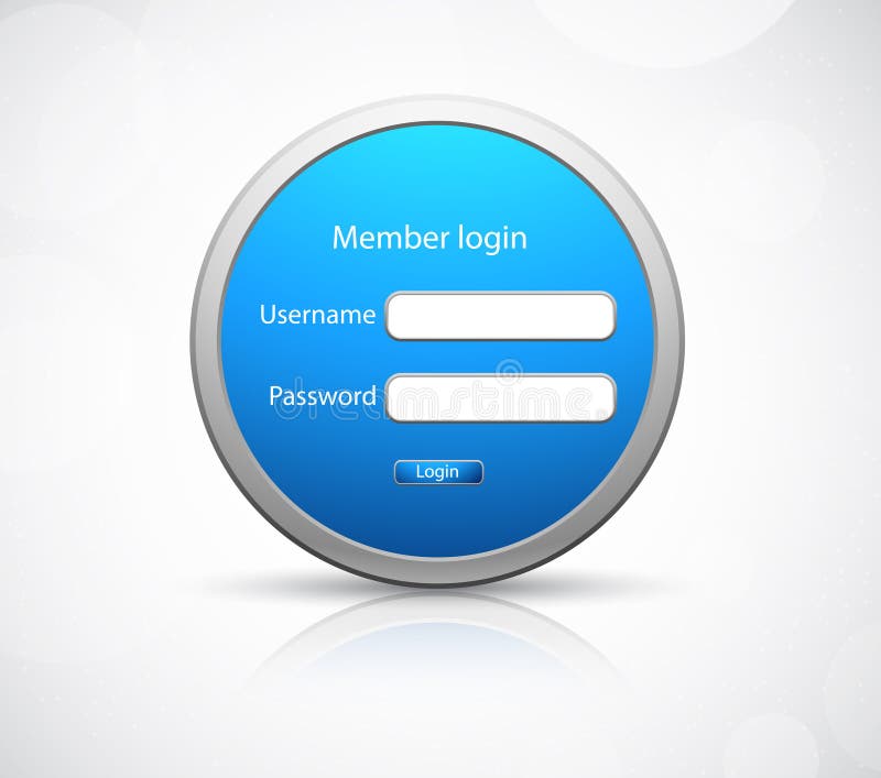 Vector Login Interface - Username and Password Stock Vector ...