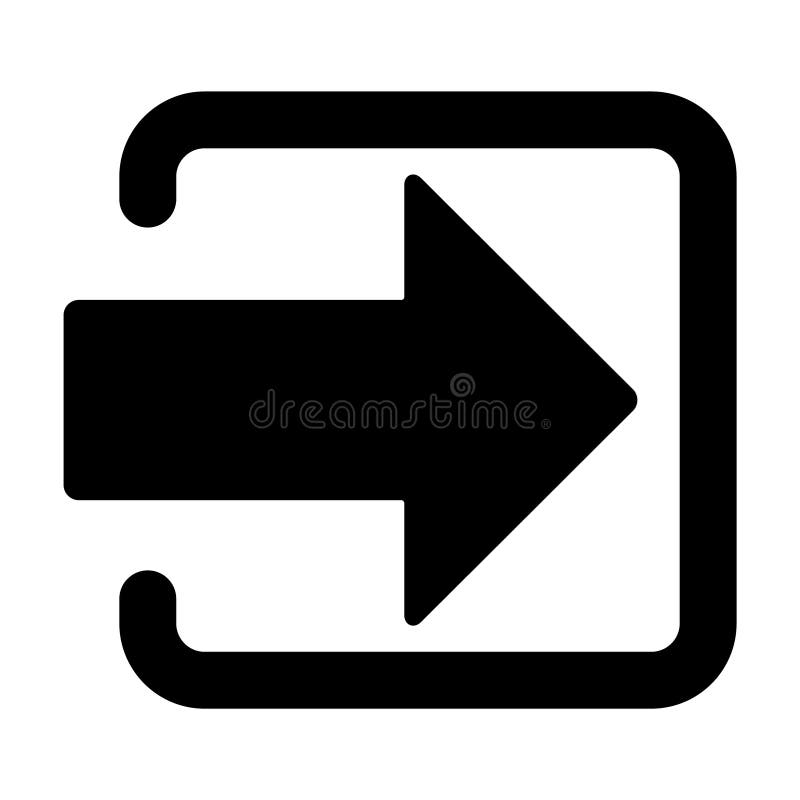 Login Icon, Vector Flat Symbol Isolated on White Background . Entry ...