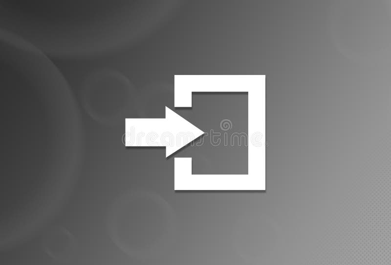 Login icon stock illustration. Illustration of quit - 262112388