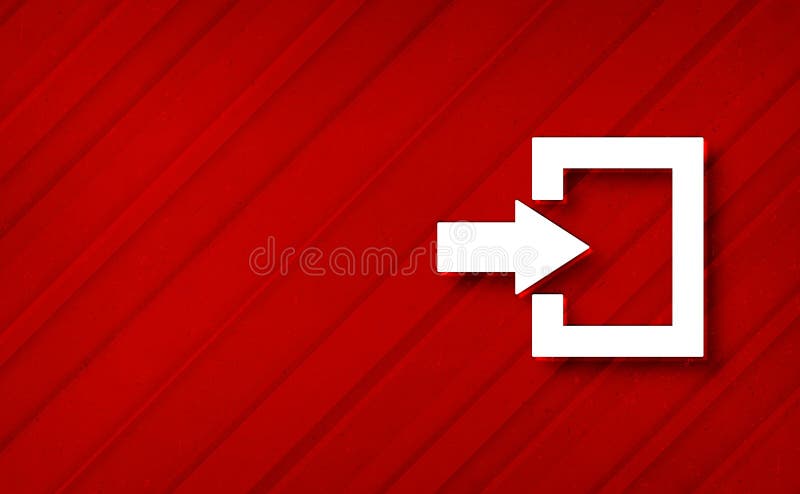 Login Icon Dreamy Abstract Red Background Diagonal Stripe Line ...