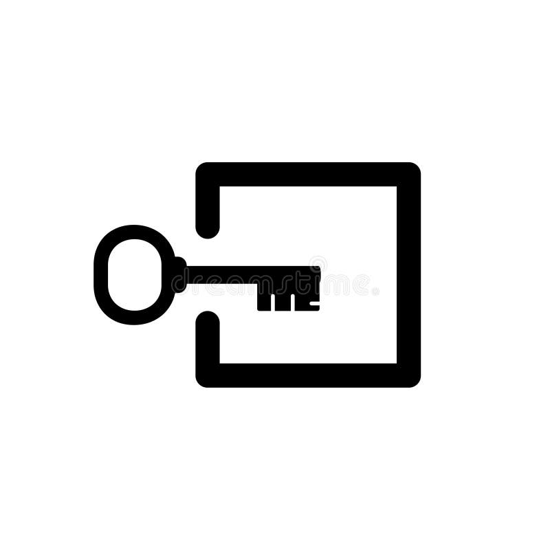 Black Login Icon Isolated on White Background Stock Vector ...