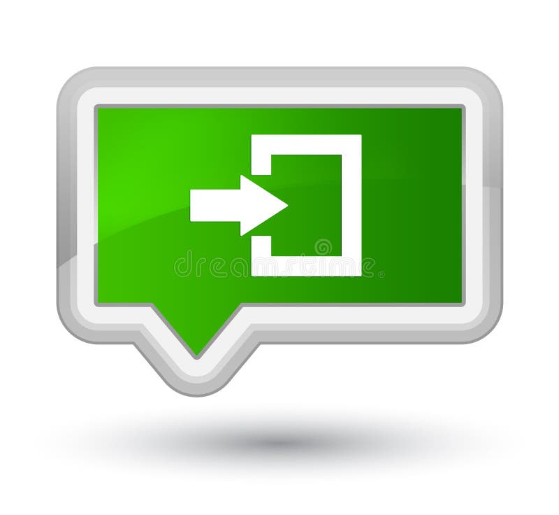 Login green square button stock illustration. Illustration of open ...