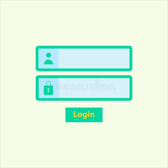 Login Icon. Icon Related To Design Elements. Suitable for Web Site, App ...