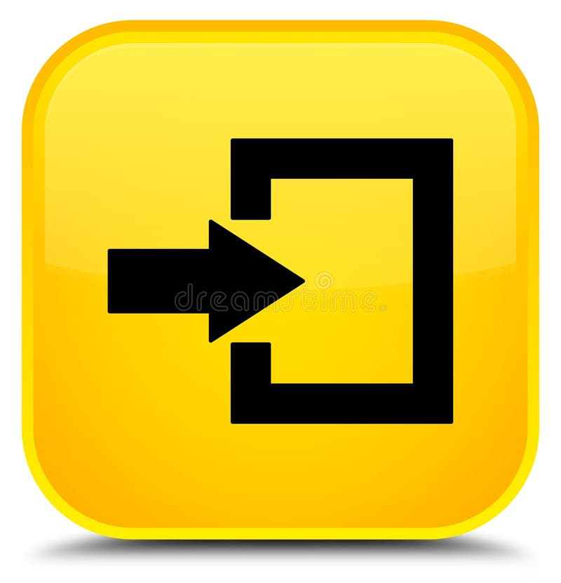 Login Yellow Keyboard Button Stock Illustration - Illustration of text ...