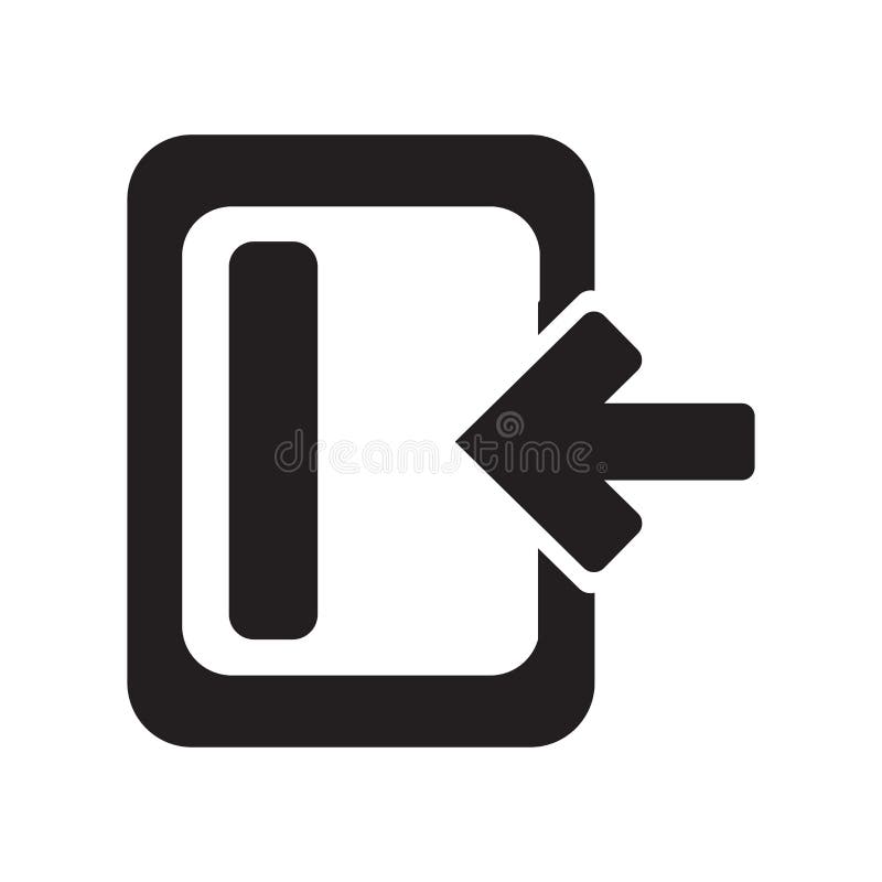 Login Icon Vector Sign and Symbol Isolated on White Background Stock ...