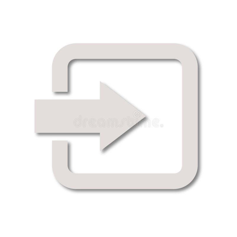 Login icon stock vector. Illustration of color, circle - 105043807