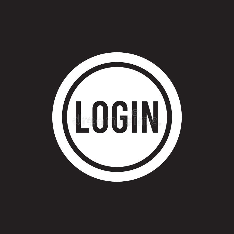 Login icon vector stock vector. Illustration of symbol - 311631629
