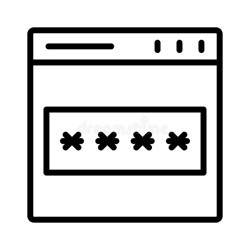 Login Thin Line Vector Icon Stock Vector - Illustration of thin ...