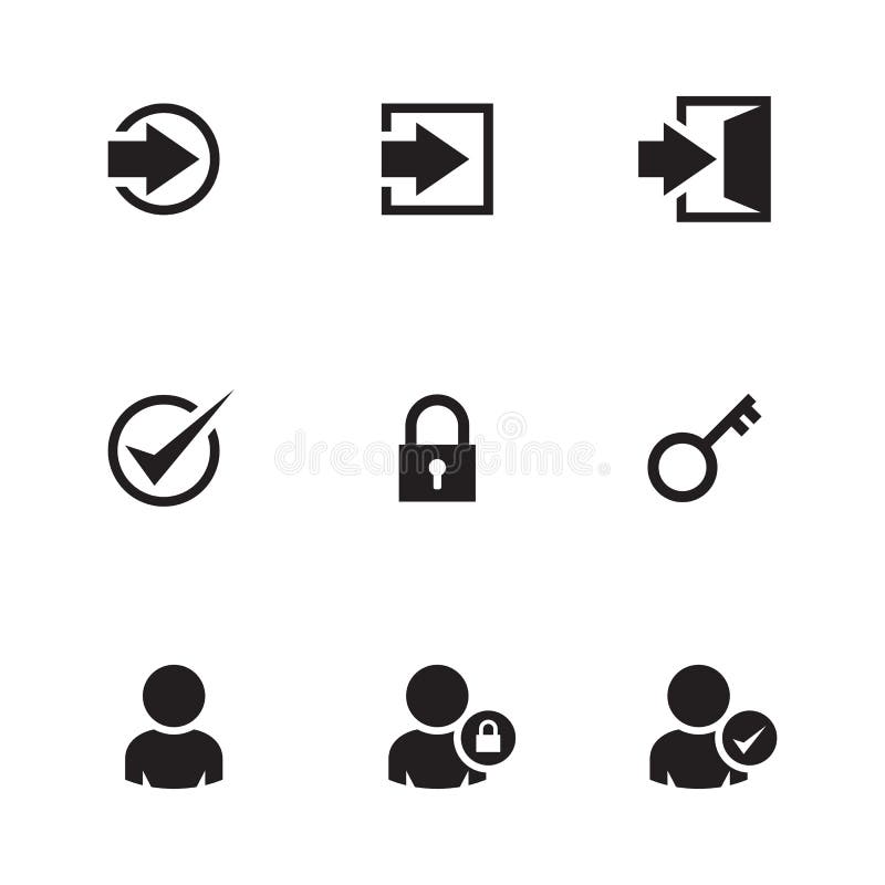 Download Icon Login Icon Stock Illustrations – 1,951 Download Icon ...