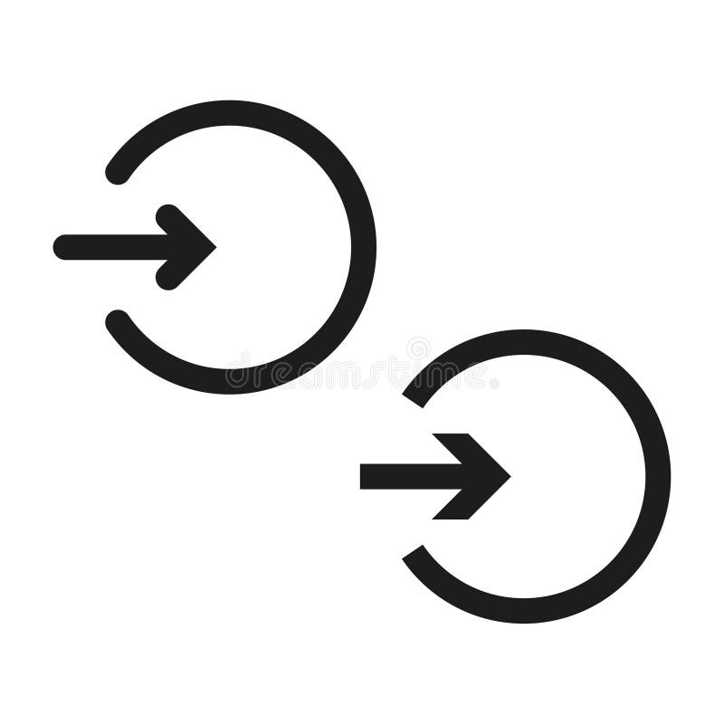 Login Icons. Approach Symbol. Vector Illustration. EPS 10 Stock Vector ...