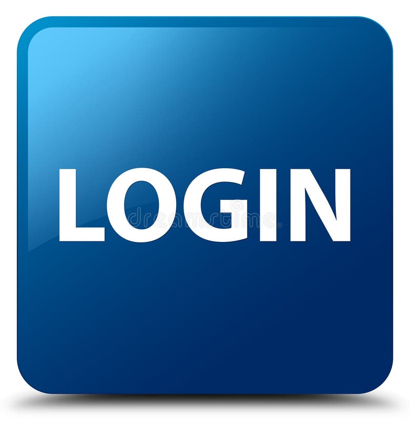 Login blue square button stock illustration. Illustration of login ...