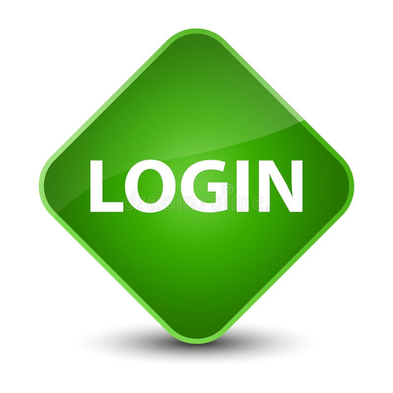 Login Elegant Green Diamond Button Stock Illustration - Illustration of ...