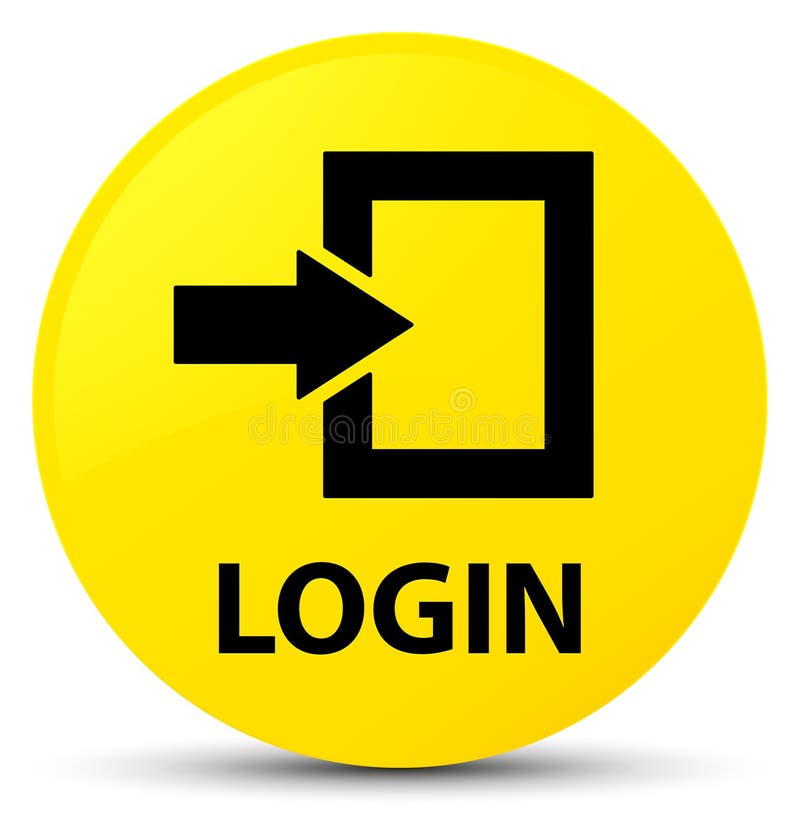 Login Yellow Keyboard Button Stock Illustration - Illustration of text ...