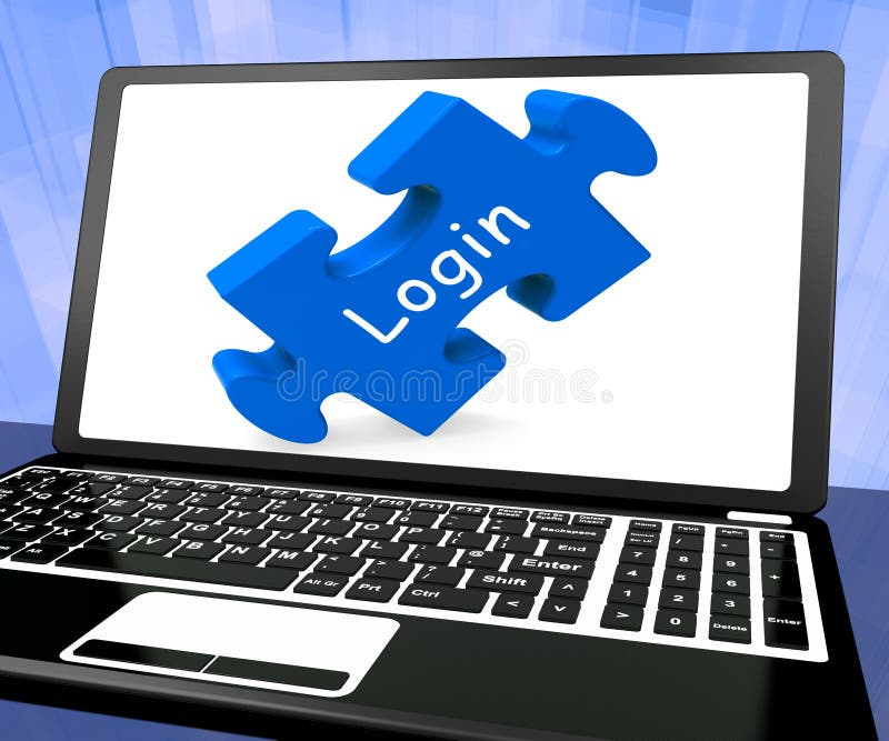 Login Laptop Shows Website Log in Username and Password Stock ...