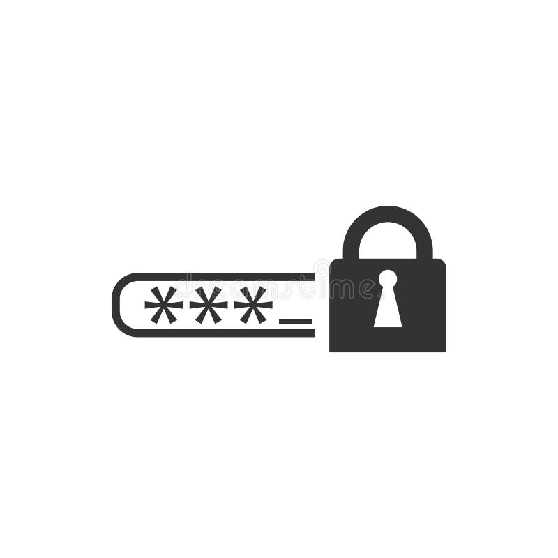 Login lock symbol stock vector. Illustration of close - 280653009