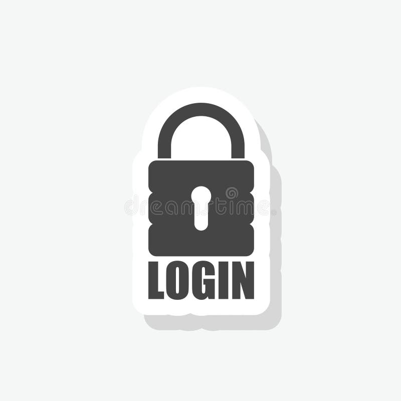 Login lock symbol stock vector. Illustration of privacy - 273260434