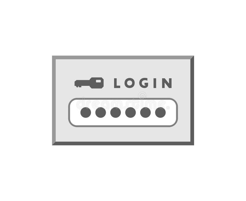 Login lock symbol stock vector. Illustration of user - 290274952