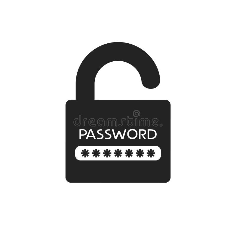 Login lock symbol stock vector. Illustration of hasck - 292579226