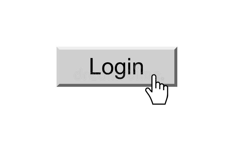 Login / log in button stock illustration. Illustration of education ...