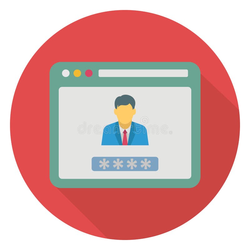 Login Color Isolated Vector Icon that Easily Can Be Modified and Edit ...