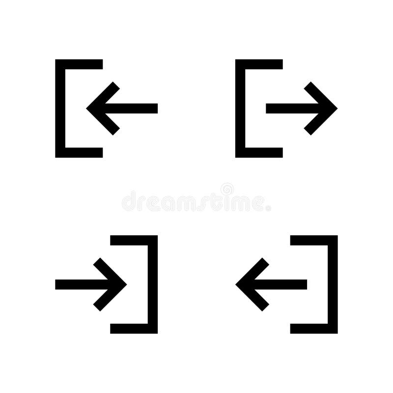 Login and Logout Icon in Generic Design. Sign in and Sign Out Sign ...