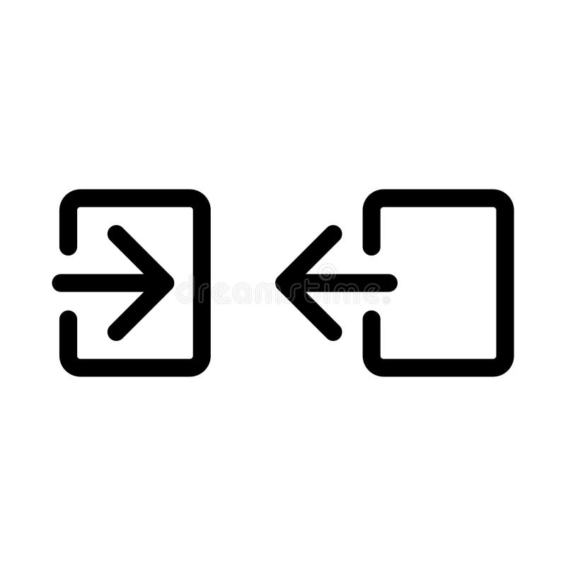 Login & logout stock illustration. Illustration of user - 23480958