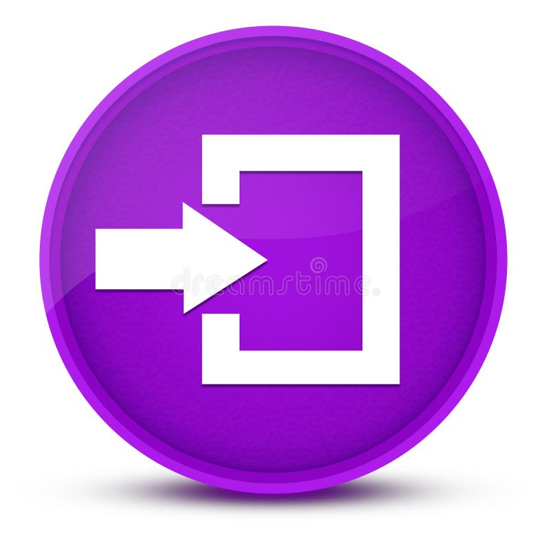 Login Luxurious Glossy Purple Round Button Abstract Stock Illustration ...