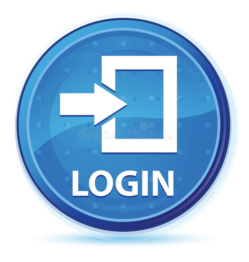 Login Midnight Blue Prime Round Button Stock Vector - Illustration of ...