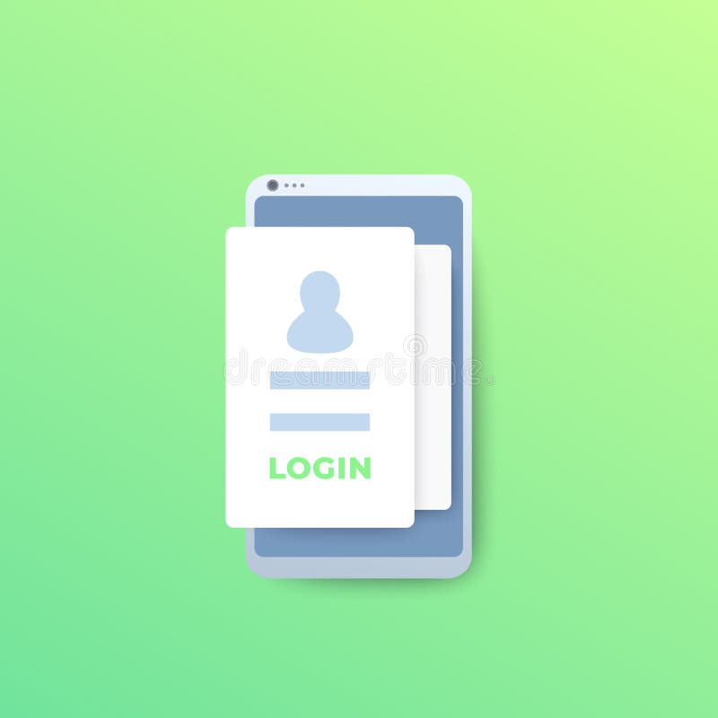 Authentication Vector Icon on White Background. Flat Vector ...