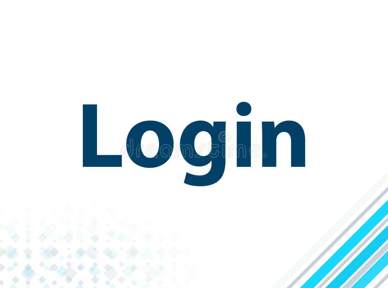 Login Modern Flat Design Blue Abstract Background Stock Illustration ...