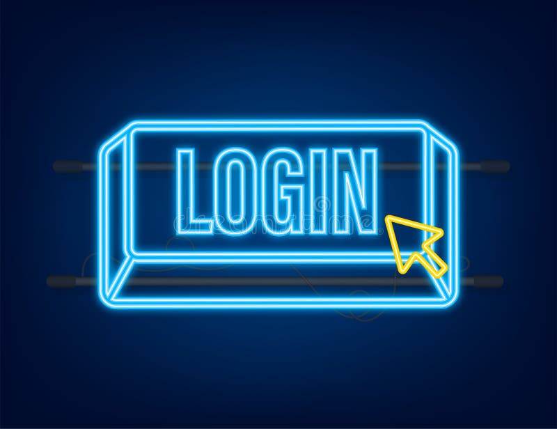 Blue Login Button. Cursor Icon. Arrow Icon. Web Banner. Web Template ...