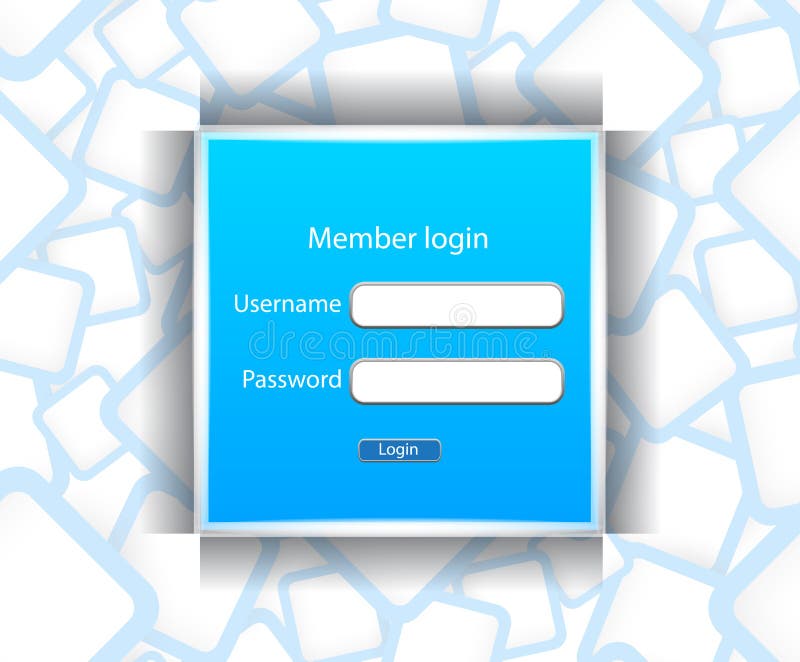 Vector Login Interface - Username and Password Stock Vector ...