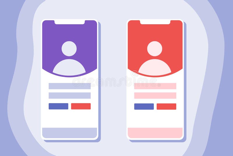 Login Page on Mobile Screen App or Website Stock Vector - Illustration ...