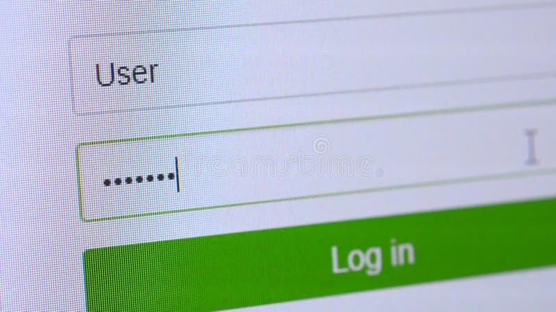 Typing an Username and Password on the Web Page Stock Video - Video of login, typing: 138785491