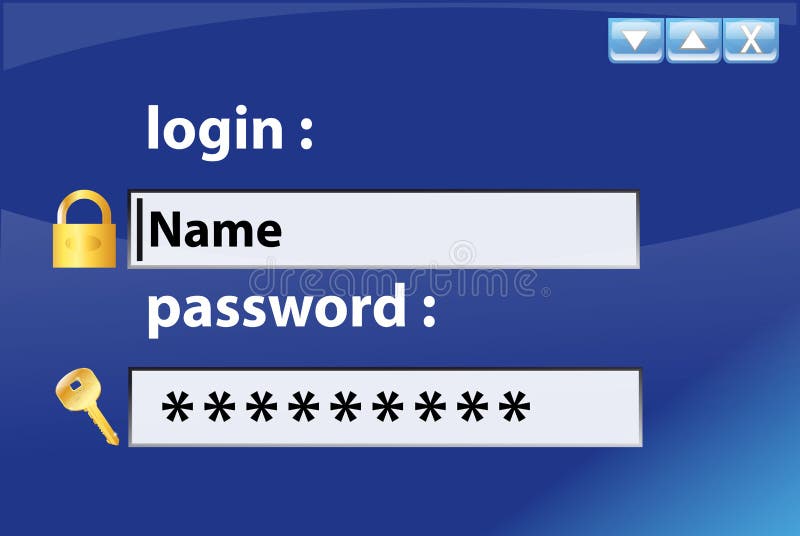 Vector Login Interface - Username and Password Stock Vector ...