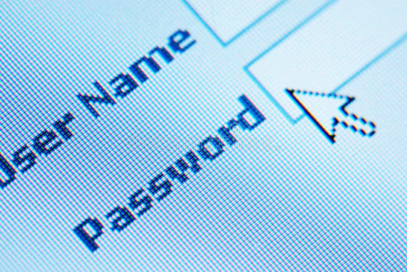 Login with Username and Password Stock Illustration - Illustration of ...