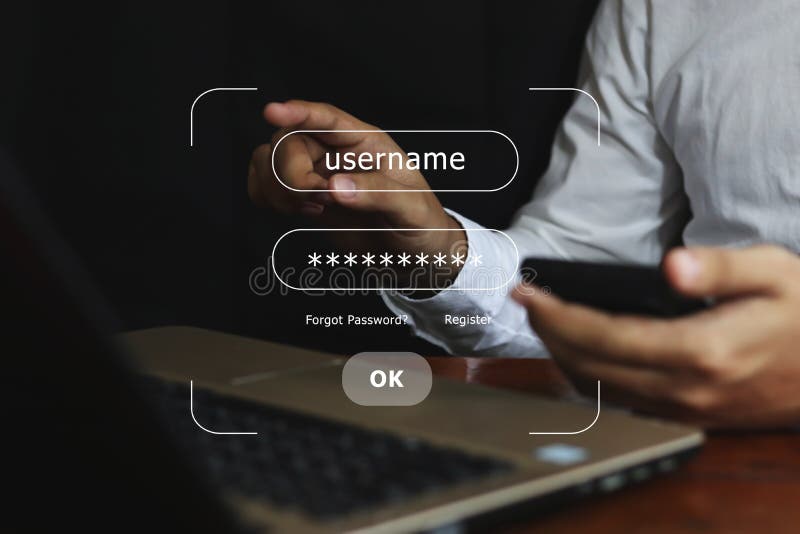 Login and Password, Cyber Security Concept, Data Protection and Secured ...