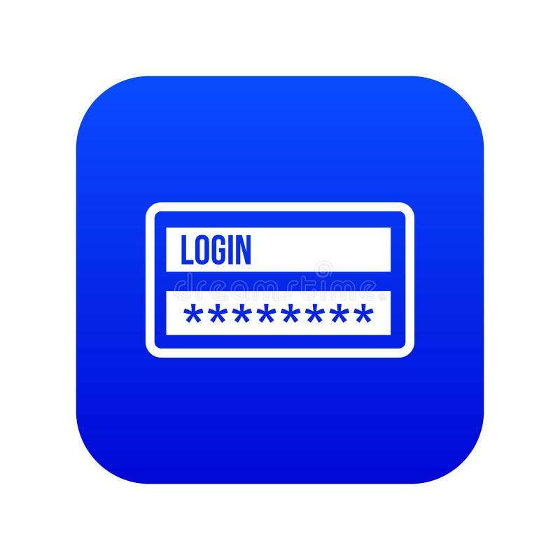 Username and Password Icon, Flat Style Stock Vector - Illustration of ...