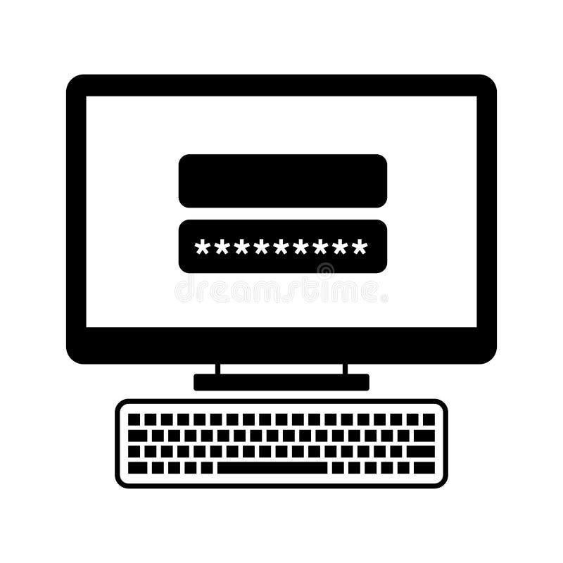 Login and password icon stock illustration. Illustration of element ...