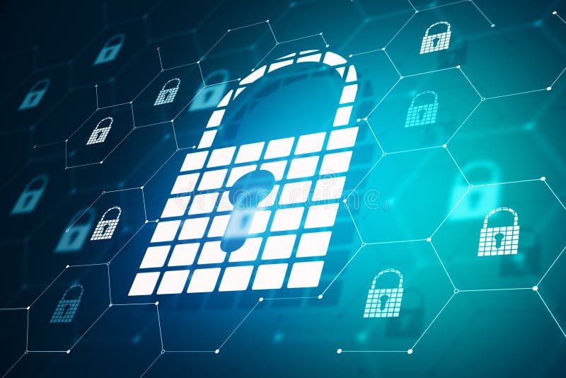 Login and Protection Padlock Wallpaper Stock Illustration ...