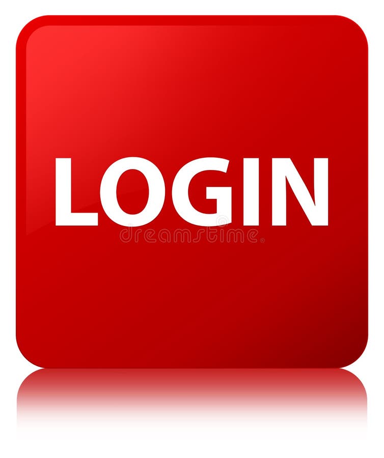 Login red square button stock illustration. Illustration of login ...