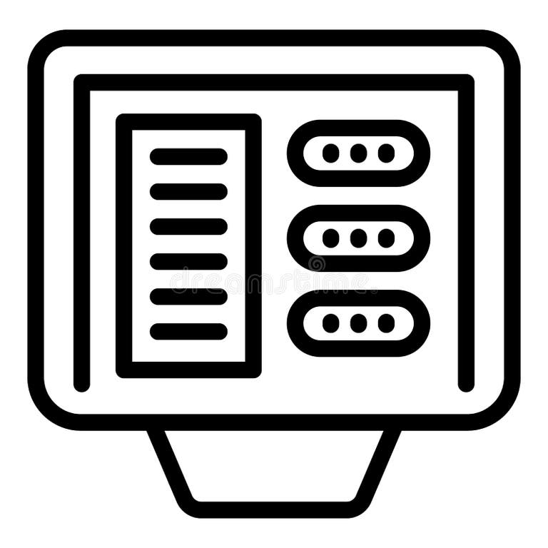 Login Registration Icon Outline Vector. Online Computer Stock Vector ...