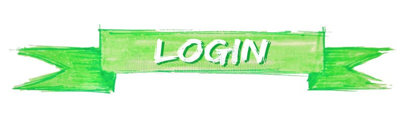 Login ribbon stock vector. Illustration of isolated - 146028277
