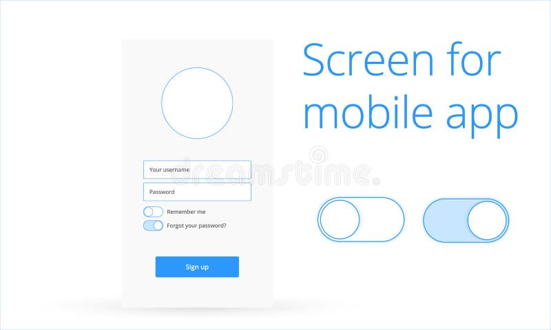 Various Ios 7 Style Mobile App Icons Isolated on a Stock Vector ...