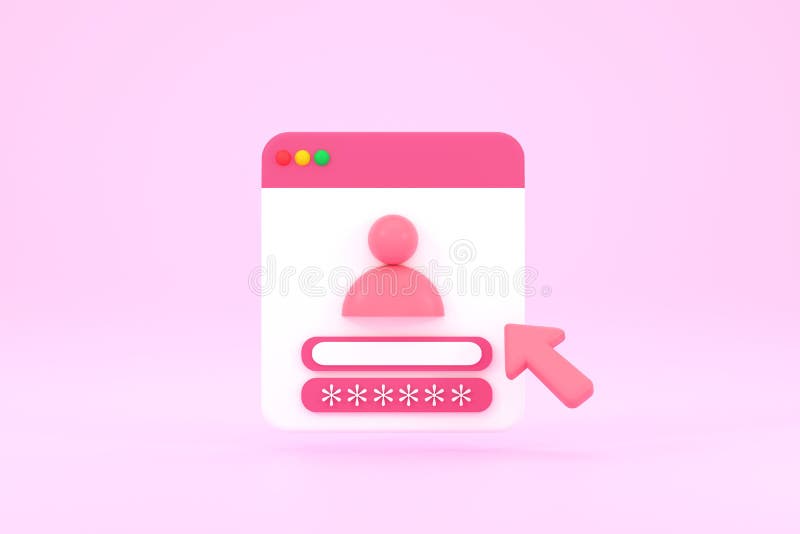 Login Screen of the Operating System User Stock Illustration ...