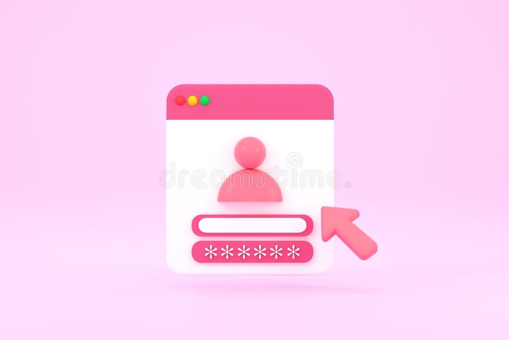 Login Screen of the Operating System User Stock Illustration ...