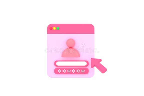 Login Screen of the Operating System User Stock Illustration ...