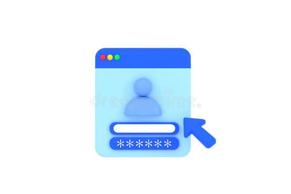 Login Screen of the Operating System User Stock Illustration ...