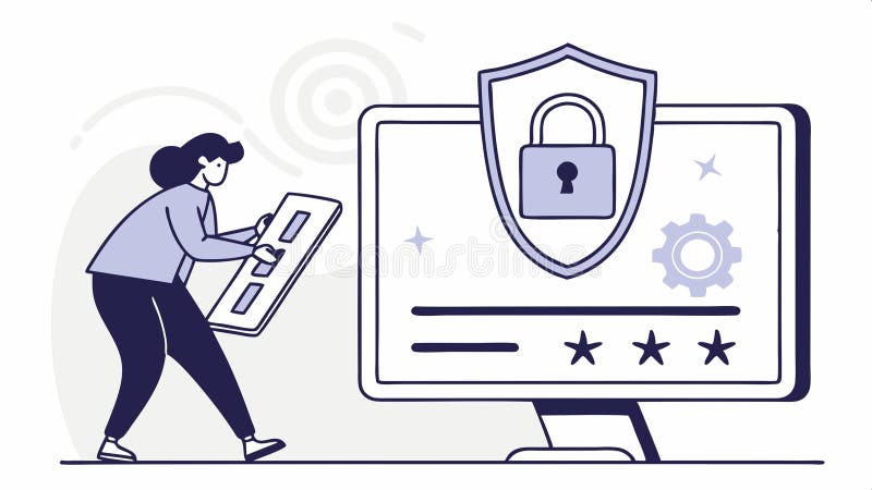 Login Screen Security Access, Account Password and Sign in Page, Login ...